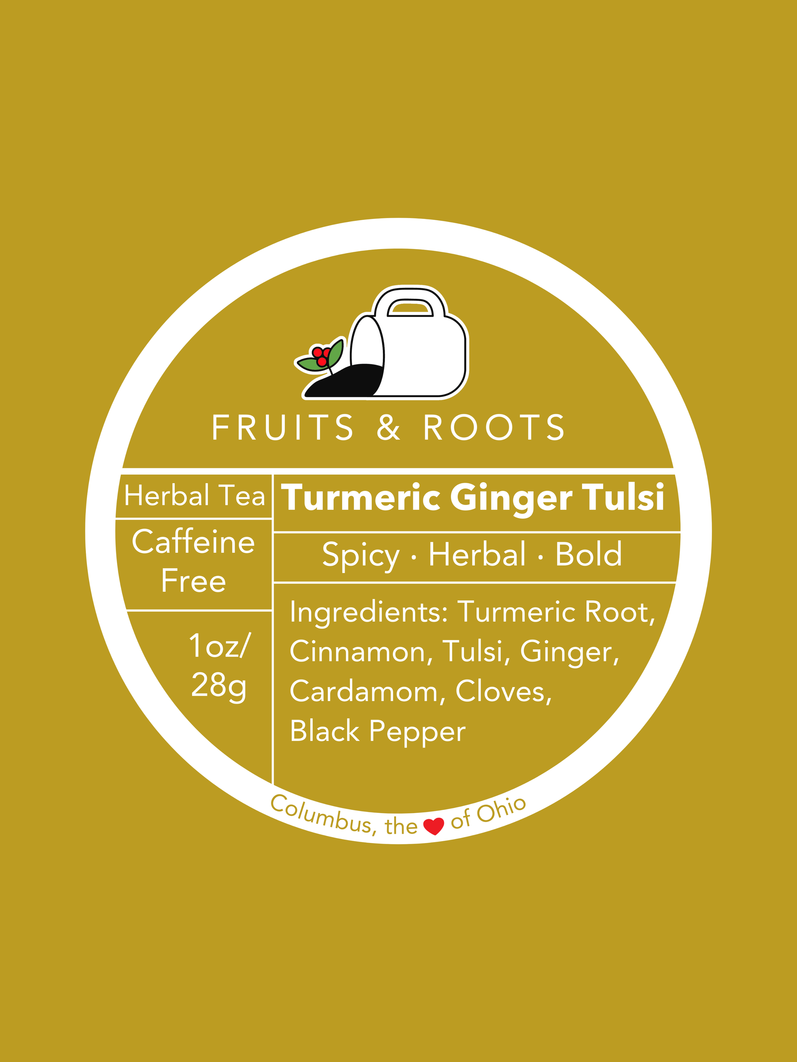 Turmeric Ginger Tulsi | Fruits & Roots